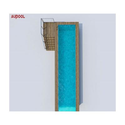 China Folha de acrílico Aupool Quadro Piscina com material de superfície de mármore incrustada em jade à venda