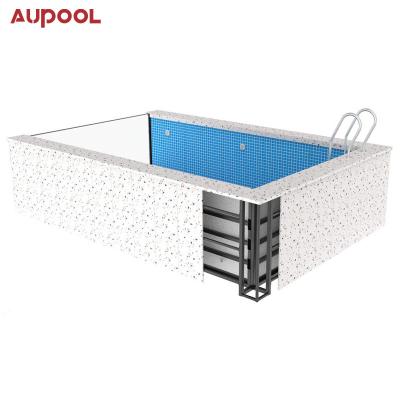 Cina Piscina trasparente infinita fatta di materiale lucito puro al 100% per alberghi scuole e palestre in vendita