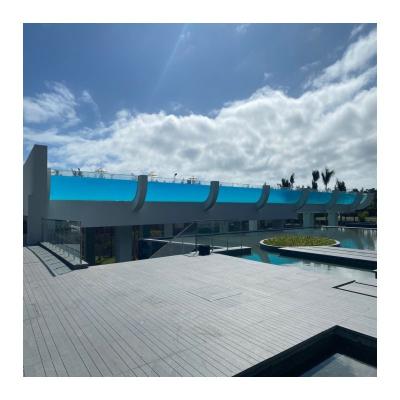 Cina Facile da installare AUPOOL 50mm trasparente spessa lamiera di vetro acrilico per dimensioni personalizzate piscina in vendita