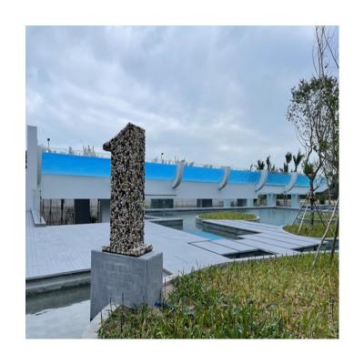 Cina Facile da installare AUPOOL 50mm trasparente spessa lamiera di vetro acrilico per dimensioni personalizzate piscina in vendita