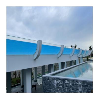 Cina Facile da installare AUPOOL 50mm trasparente spessa lamiera di vetro acrilico per dimensioni personalizzate piscina in vendita