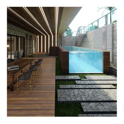 Cina Lucite Acrylic Above Ground Container Modulare Home Pool con Disegno di Finestra a Parete Chiara in vendita