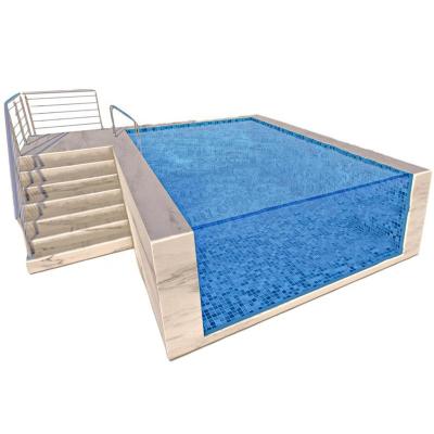 Cina Piscine personalizzate facili da installare con finestre in acrilico e pannelli di legno in plastica in vendita