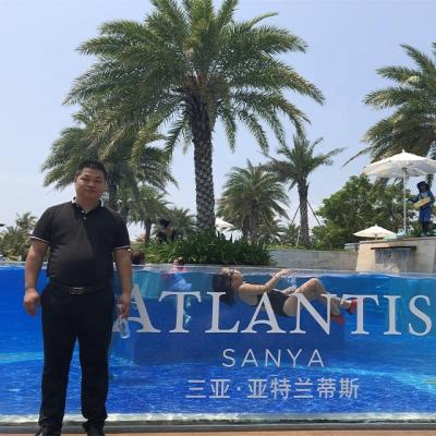 Cina Trasmissione di luce ad alta trasparenza Università su misura Piscina di superficie in vendita