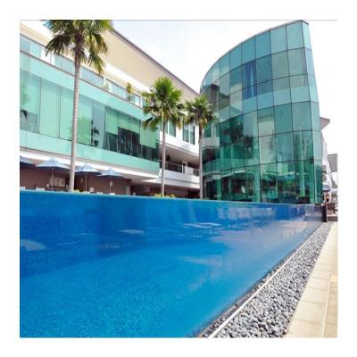 Cina Pannello di vetro plexi PMMA infinito per piscina acrilica trasparente grande 0,32 FT in vendita