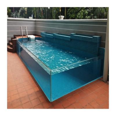 Cina Pannello di vetro plexi PMMA infinito per piscina acrilica trasparente grande 0,32 FT in vendita