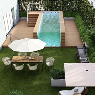 Cina Piscina esterna su misura con foglio acrilico e illuminazione subacquea in contenitore da 20 piedi in vendita