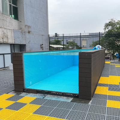 中国 透明パネルウィンドウのカスタムカラープレファブアクリルプール 販売のため