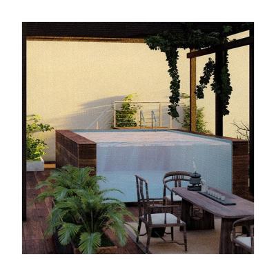 Cina Piscine prefabbricate con vetrina a pannello acrilico trasparente e struttura principale in acciaio inossidabile in vendita