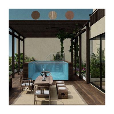 China Instalação fácil Piscina pré-fabricada de plexiglás acrílico com vantagem de montagem rápida à venda