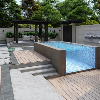 中国 AUPOOL プリファブプール アクリルパネル窓とFliterポンプの逆流 販売のため