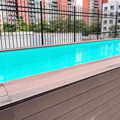 China Fácil de instalar piscina de contêineres infinitos Spa de natação com material de janela acrílica PMMA Lucite à venda