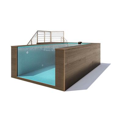 China Janela de piscina clara no chão piscina de plástico para design de piscina personalizado no quintal à venda