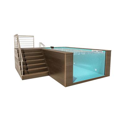 China Janela de piscina clara no chão piscina de plástico para design de piscina personalizado no quintal à venda