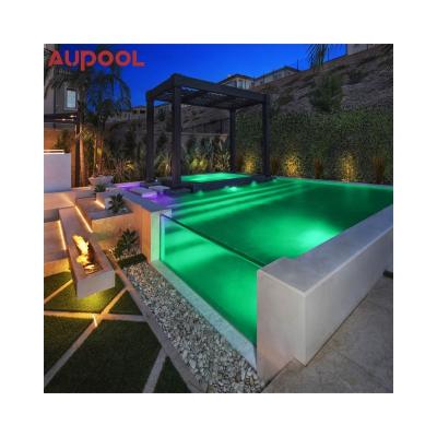 Cina Porta scorrevole in vetro piscina personalizzata modellazione in acrilico con pannello ghiacciato trasparente in vendita