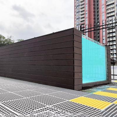Cina Piscina esterna modulare trasparente e infinita con generatore di cloro di sale in vendita