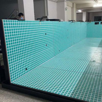 Cina Piscine prefabbricate a parete di vetro trasparente personalizzate per i costruttori di piscine modulari nel cortile in vendita