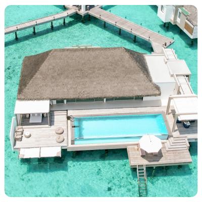 Cina Piscina modulare trasparente in fibra di vetro personalizzabile sopra il terreno per Trendy Island Resort Villa in vendita