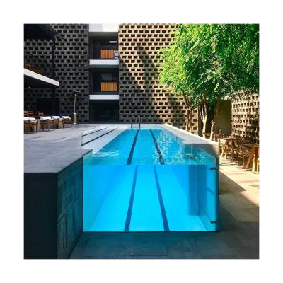 Cina Materiale lucito foglio acrilico a finestra piscina per cortile sopra terra in vendita