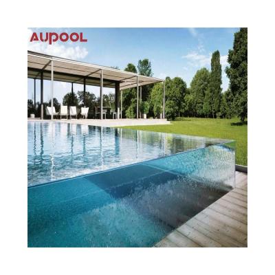 Cina Grande piscina di villa acrilica con alta trasmissione di luce e spa infinito in vendita