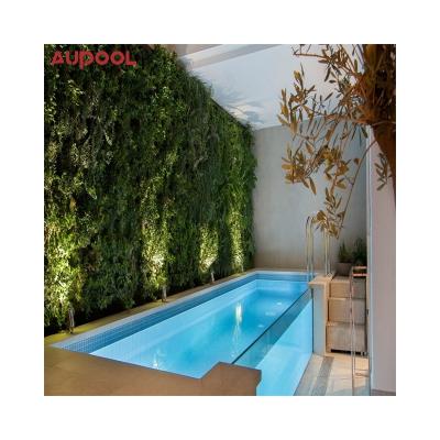 Cina Grande piscina di villa acrilica con alta trasmissione di luce e spa infinito in vendita
