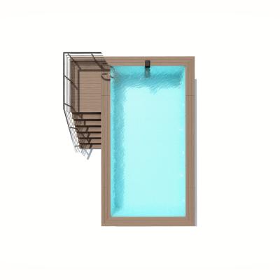 Cina Palla di legno acrilico di colore piscina privata di lusso per il relax all'aria aperta in vendita