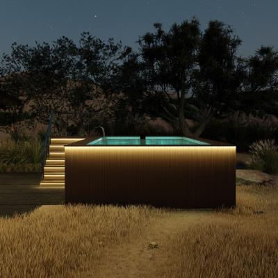 Cina Palla di legno acrilico di colore piscina privata di lusso per il relax all'aria aperta in vendita