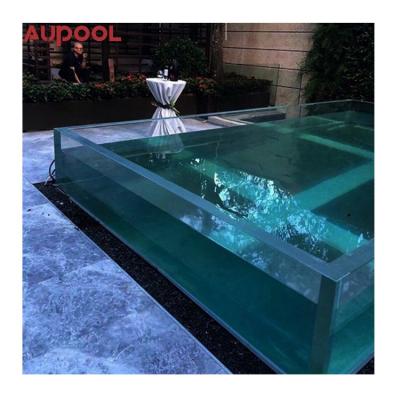 Cina Vetro personalizzato sopra il suolo di alta trasparenza Acrilico piscina pannelli di finestra di parete in vendita