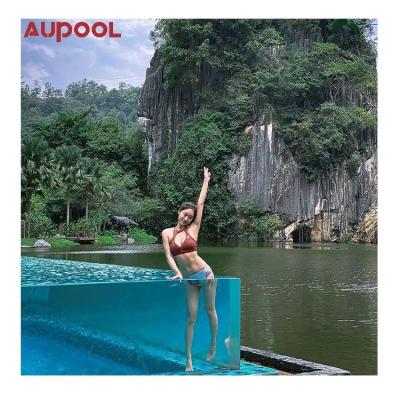 Cina Piscine infinite superiori Struttura in acciaio Prefabbricate Piscine a schiena in vendita