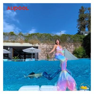 Cina Piscine di fibra di vetro vantaggiosa con bordo abbronzante dimensioni personalizzate e superiore in vendita