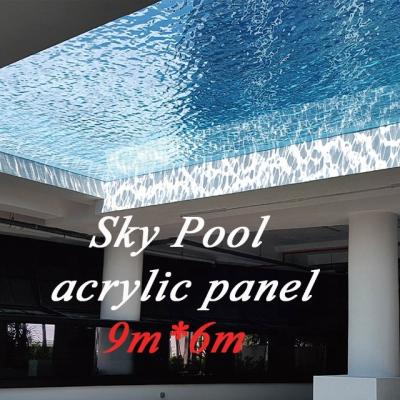 Cina Piscina acrilica trasparente non ingiallente per alta trasmissione della luce 93% in vendita