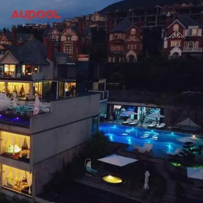 Cina Parete della piscina trasparente da 100 mm, fondo e bordo per piscina da Aupool in vendita