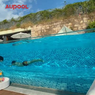 Cina Parete della piscina trasparente da 100 mm, fondo e bordo per piscina da Aupool in vendita