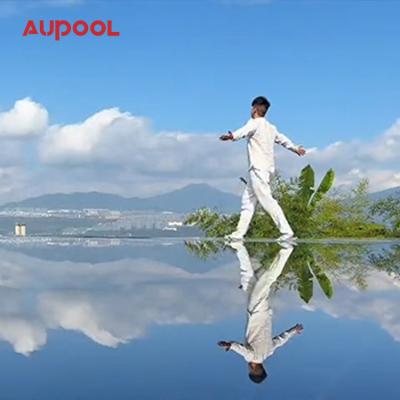 Cina Parete della piscina trasparente da 100 mm, fondo e bordo per piscina da Aupool in vendita