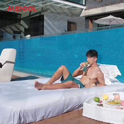 Cina Parete della piscina trasparente da 100 mm, fondo e bordo per piscina da Aupool in vendita