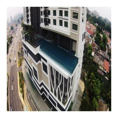 Cina Fogli acrilici ad alta durezza superficiale per Aupool sopra il terreno Ambasciata Giardini Sky Pool in vendita