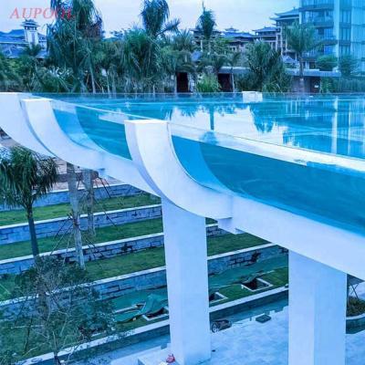 Cina Hotel piscina sospesa finestrino trasparente acrilico visibile con più lati in vendita