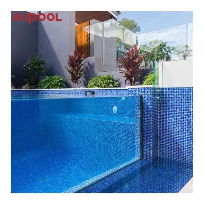 Cina Piscina di vetro acrilico ad alta durezza superficiale in container di trasporto prefabbricato in vendita