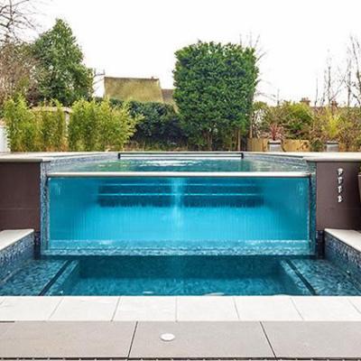 Cina Piscina interna con la lussuosa piscina a fondo nero personalizzata di Aupool in vendita