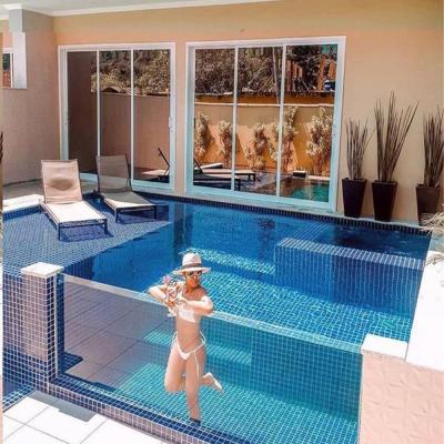 Cina Piscina interna con la lussuosa piscina a fondo nero personalizzata di Aupool in vendita