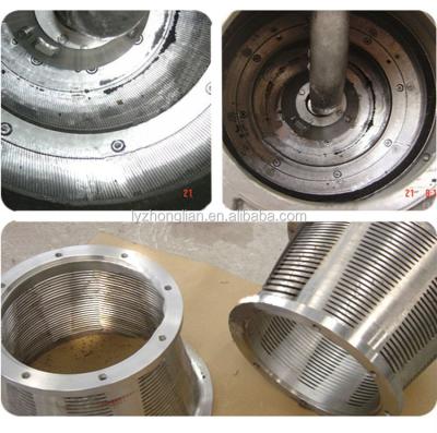 China SS316l Automatische kontinuierliche HR400-Stufen-Einphasen-Industrie-Pusher-Zentrifuge für Salz zu verkaufen