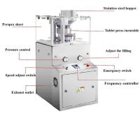 China ZP9B Single Punch Tablet Press Machine - 9 Station, 60 kN Pressure, 16,200 pcs/h Capacity for sale