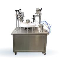 China Siemens Touch Screen Automatic 4-Head Capping Filling Machine for 100ml Perfume Bottles, 30-100 Bottles/Min Capacity for sale