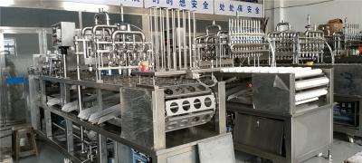 Cina Automatic Linear Litchi Plastic Cup Filling Sealing Machine for Water Juice Ice Cream in vendita