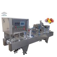 China Fully Automatic Linear Jelly Cup Filling Machine 1200-3600L/H Capacity 50-200g Per Cup for sale