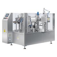 China Paper Packaging Material Doypack Filling Sealing Machine 380V 45-60 Packs/Min for Fruit Jam and Tomato Paste for sale