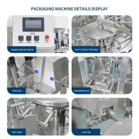 China Paper Packaging Material Doypack Filling Sealing Machine 380V 45-60 Packs/Min for Fruit Jam and Tomato Paste for sale