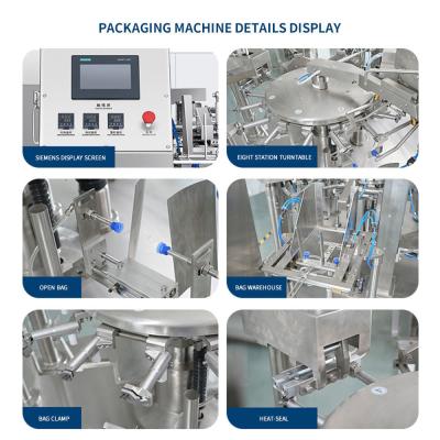 China Paper Packaging ZONELINK Automatic Filling and Sealing Machine for Corn Popcorn Snack Food for sale