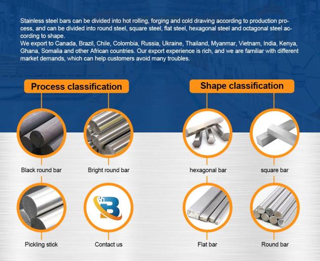 Steel Factory Supply AISI 1045 ASTM A576 Hollow Stainless Steel Round Bar 304 with Peeled Polished