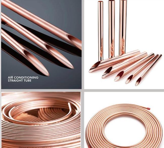 1/4 Inch HVAC Air Conditioning Copper Coils Pipe ASTM B280 Insulated Copper Tube for Air Conditioner